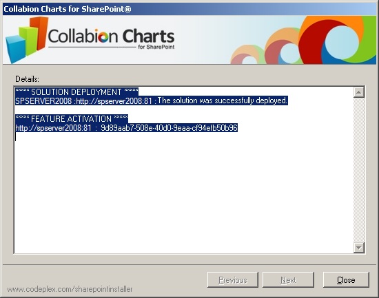 Collabion Charts for SharePoint Documentation